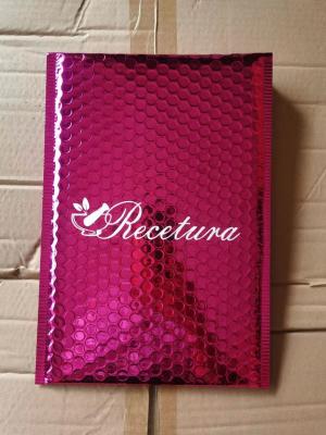 Cina Teal Foil Small Poly Mail Bag Custom Print Rose Red Envelope Packaging Hot Pink Bubble Mailer for Jewelry Eye Shadow in vendita