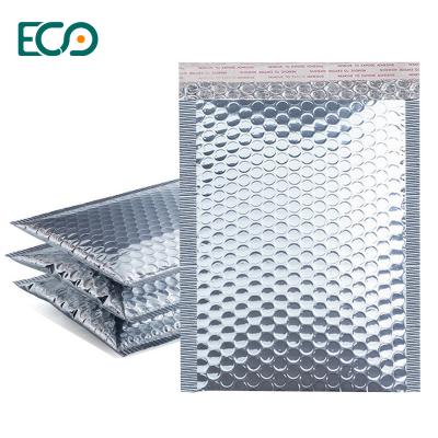 China Low Moq Silver Strong Thick A4 A5 Shockproof Shipping Envelopes Mailing Packaging Padded Express Bubble Mailer for sale
