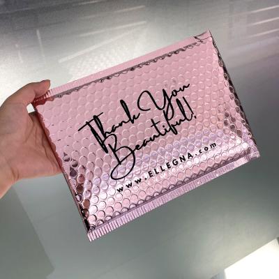 Cina Custom 8.5x12 Poly Bubble Mailer Luxury Metallic Bubble Padded Envelopes For Cloth With Tear Strip in vendita