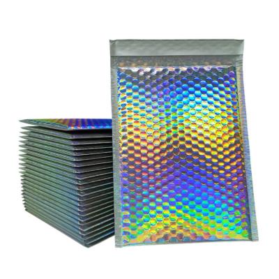 中国 A5 Glitter Metallic Holographic Bubble Mailer 6x10 Padded Envelopes with Low MOQ 販売のため