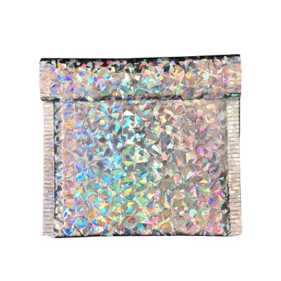 中国 A5 Glitter Metallic Holographic Bubble Mailer 6x10 Padded Envelopes with Low MOQ 販売のため