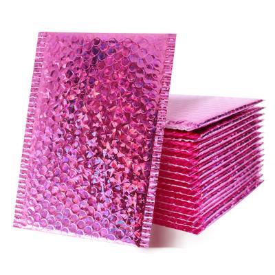 中国 A5 Glitter Metallic Holographic Bubble Mailer 6x10 Padded Envelopes with Low MOQ 販売のため