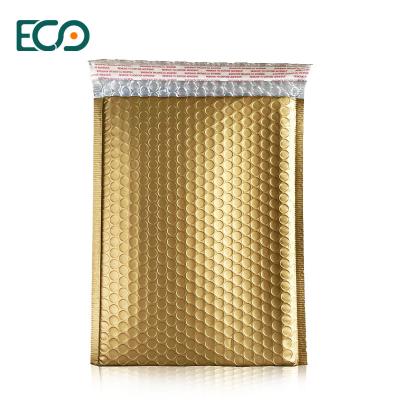 Cina Gold Matte Custom Shipping Bags Packing  Bubble Air Wrap Envelope for Clothes in vendita