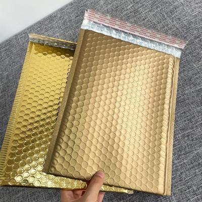 Cina Gold Matte Custom Shipping Bags Packing  Bubble Air Wrap Envelope for Clothes in vendita