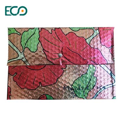 China High Quality Eco Colored Envelopes Floral Poly Mailers Button Bubble Mailers with Custom Design for sale