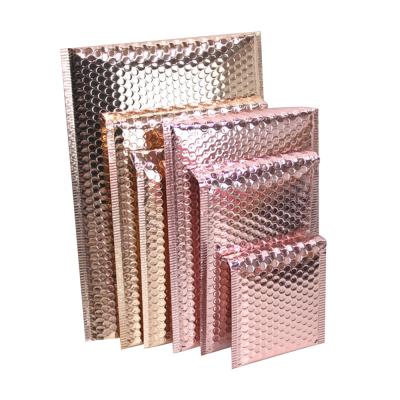 Cina Eco Friendly Padded Shipping Envelope Bubble Poly Mailer Shiny Gloss Black Bubble Mailer in vendita