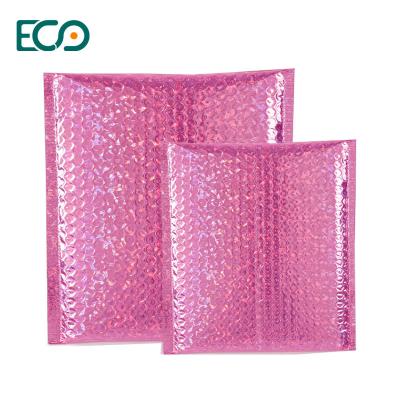 Cina Shipping Packaging Rose Red Holographic Rose Bubble Mailer Poly Mailer Assorted Sizes USA Warehouse in vendita