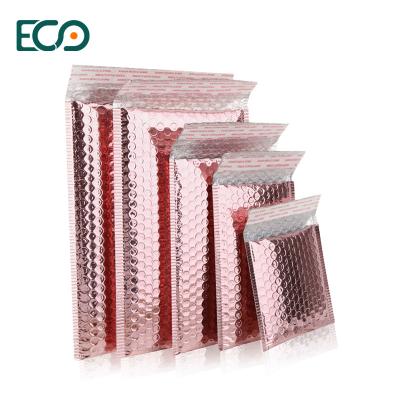 Cina Low MOQ Customized Color And Size Bubble Mailer Rose Gold Padded Envelopes Bag in vendita
