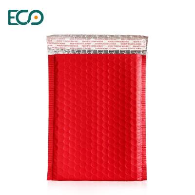 Cina Red Matte Polly Mailers Courier Mail Bags Christmas Bubble Mailer Packaging in vendita