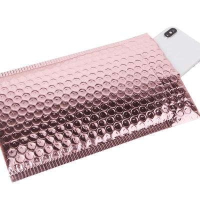 Cina Metallic Eco Friendly Bubble Mailer Rose Gold Light Pink Bubble Mailer in vendita