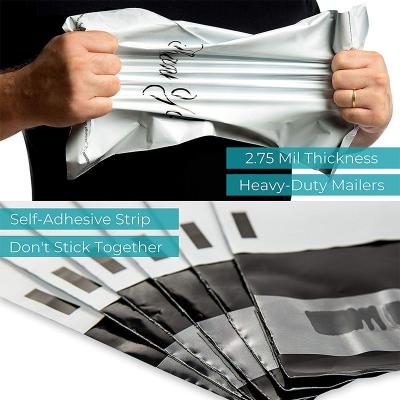 Cina Design Custom Logo White Clothing Shipping Courier Packaging Express Bag Mailing Bags Poly Mailer With Handles in vendita