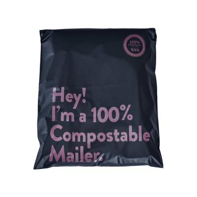 Cina Big Eco Friendly Poly Mailing Bag Packaging Black Biodegradable Compostable in vendita