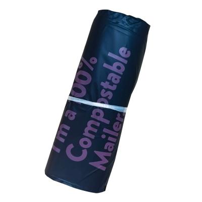 Cina Big Eco Friendly Poly Mailing Bag Packaging Black Biodegradable Compostable in vendita