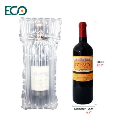 China 3L Antistatic Shock Resistance Red Wine Bottle Packaging Air Column Bag for sale