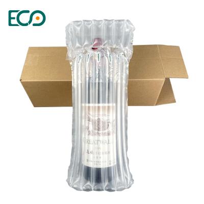 China Eco Strong Protective Packaging Packaging Materials Wine Air Bag Wrap Bag for Red Wine Bottle with Packing Box Te koop