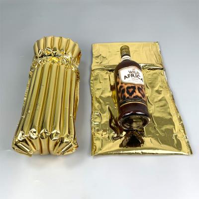 Cina Eco Strong Protective Packaging Packaging Materials Wine Air Bag Wrap Bag for Red Wine Bottle with Packing Box in vendita