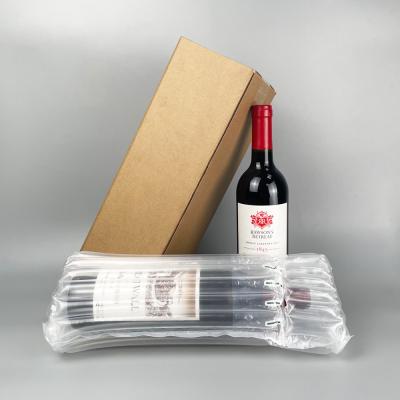 Cina Eco Strong Protective Packaging Packaging Materials Wine Air Bag Wrap Bag for Red Wine Bottle with Packing Box in vendita