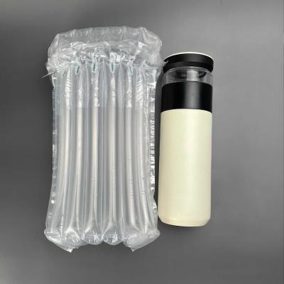 China Custom Size Air Cushion Packaging Shockproof Protective Shipping Bubble Bag For Water Cup Te koop