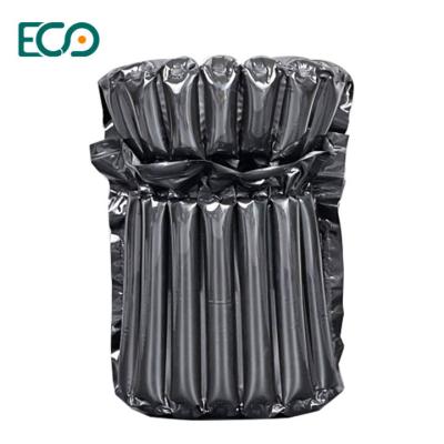 China Custom Size Air Filling Bag PAPE Black Inflatable Air Column Packaging For Tonner Cartridge Packaging Te koop