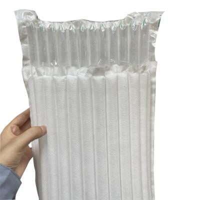 China Eco Friendly White Nonwoven Fabric Air Column Packaging Colorful Cushion Bag Fragile Article Inflatable Wine Wrap for sale