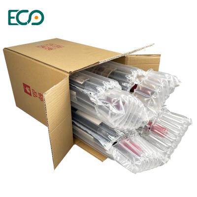 Cina Fast Shipping High Quality 6 Connection PAPE Wine Protective Packaging Air Cushion Bag For Wine Bottle in vendita