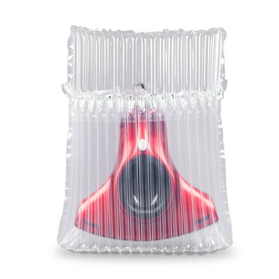 China Recyclable Air Column Inflation Bag Transparent Air Wrap Shockproof Wine Bag Bubble Air Wrap Packaging Material For Wine Bottle for sale