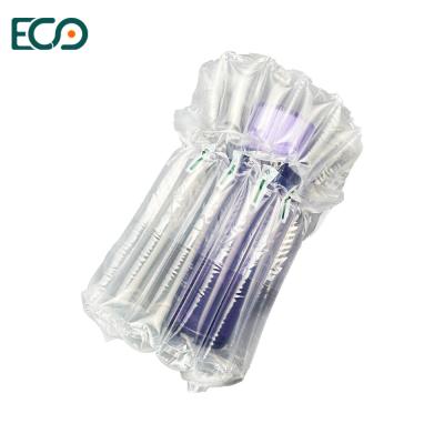 China Eco Friendly Inflatable Air Wrap Air Cushion Packaging Filling Material for Glass Bottle Te koop