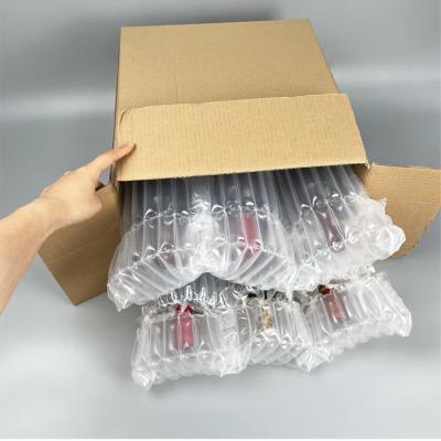China high quality Sparkling Wine 4 Connection Air Column Bag eco friendly Air column pack bubble packaging for wine bottle for sale