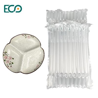 Cina Fragile Articles Air Cushion Bag Protect Shockproof Transparent Plastic Bubble Packaging For Plate in vendita