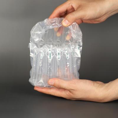China Bubble Bag Filling Air Protective Fragile Bottle Glass Air Column Packaging For Beverage Drink for sale