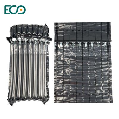 China Factory Price Protective Plastic Air Cushion Wrap Package Black Air Column Bag With Shading Effect for Toner Cartridge Te koop