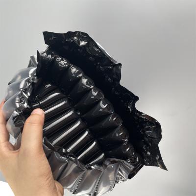 China Factory Price Protective Plastic Air Cushion Wrap Package Black Air Column Bag With Shading Effect for Toner Cartridge Te koop