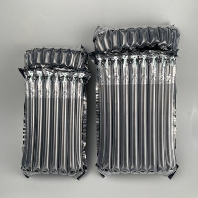 China Factory Price Protective Plastic Air Cushion Wrap Package Black Air Column Bag With Shading Effect for Toner Cartridge Te koop
