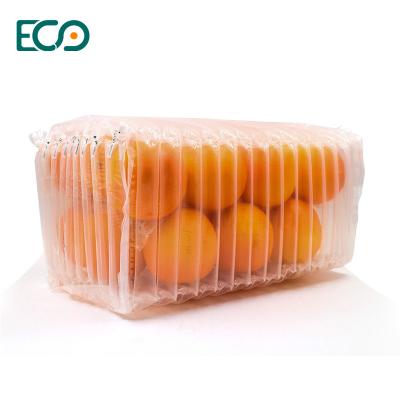 China Eco Friendly Custom Air Filling Wrap Protective Plastic Packaging Bubble Packaging Bag Air Column Bag for Orange Fruit Te koop