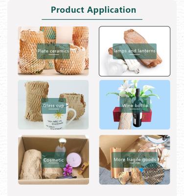 Κίνα 50cm Width 100m Length Biodegradable Packaging Honeycomb Paper Wrap Sheet For Cosmetics προς πώληση