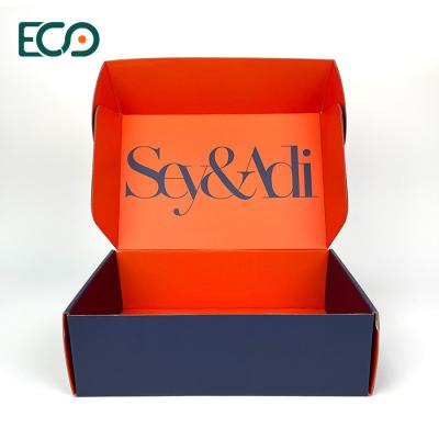 China Wholesale Garment Clothing Underwear Shipping Box Decorative Corrugated Cardboard Box With Color Printing for sale
