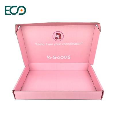 China Free Shipping Surprise Paper Jewelry Box Custom Pink Shipping Box Small Mailers Printing Te koop