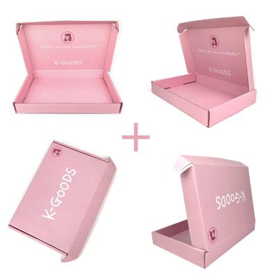 China Free Shipping Surprise Paper Jewelry Box Custom Pink Shipping Box Small Mailers Printing Te koop