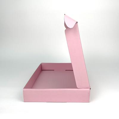 China Free Shipping Surprise Paper Jewelry Box Custom Pink Shipping Box Small Mailers Printing Te koop