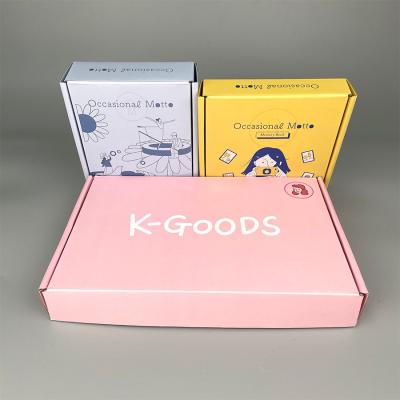 China Recycled Color Printing Pink Cosmetic Shipping Box Pink Corrugated Boxes Te koop