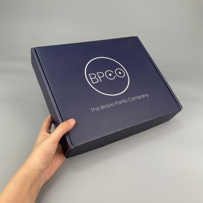 Cina China High Quality Pink And Navy Blue Kraft Paper Box Customized Gift Packaging Mailer Box in vendita