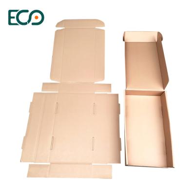 China Khaki Corrugated E-Flute Box Long Mailer Box With Brand Logo for Small Business Low MOQ Te koop