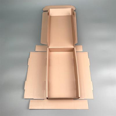 China Khaki Corrugated E-Flute Box Long Mailer Box With Brand Logo for Small Business Low MOQ Te koop