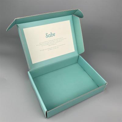Cina Mint Green Recyclable Beauty Products Packaging Box CMYK  Printed Mailer Box in vendita