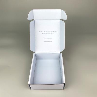 Cina Personalized  Light Blue Macaroon Color Print Small Cardboard Gift Mailer Box in vendita