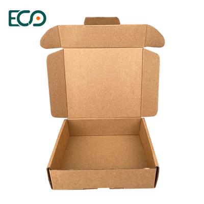 China Plain Disposable Brown Food Corrugated Kraft Paper Box With Recycled Materials zu verkaufen