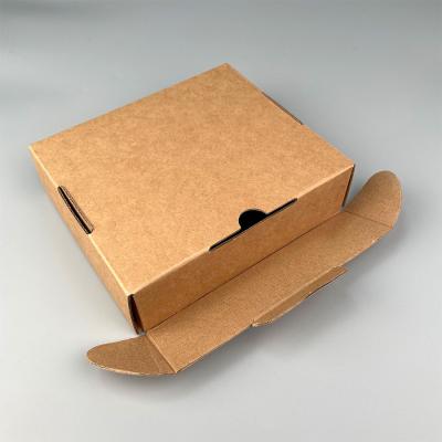 China Plain Disposable Brown Food Corrugated Kraft Paper Box With Recycled Materials zu verkaufen
