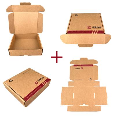 China Plain Disposable Brown Food Corrugated Kraft Paper Box With Recycled Materials zu verkaufen