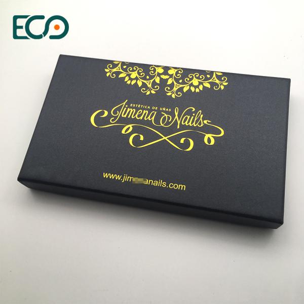 Quality Lid And Base Gift Packaging Blacpaper Box With Gold Foil Stamping EVA Insert for sale