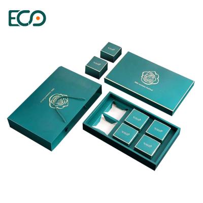 China Matte Green Box Manufacturer Custom Printed Luxury Insert Cardboard Pastry Dates Chocolate Tea Gift Packaging Paper Box for sale